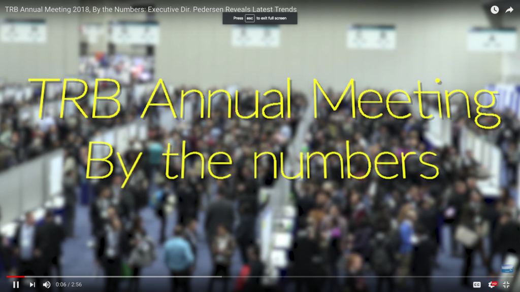 Transportation Research Board reveals key industry trends from its 2018 ...