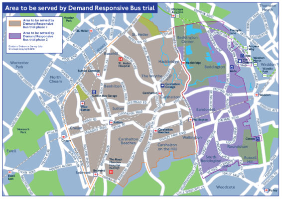 Transport for London to trial on-demand bus services in Sutton ...