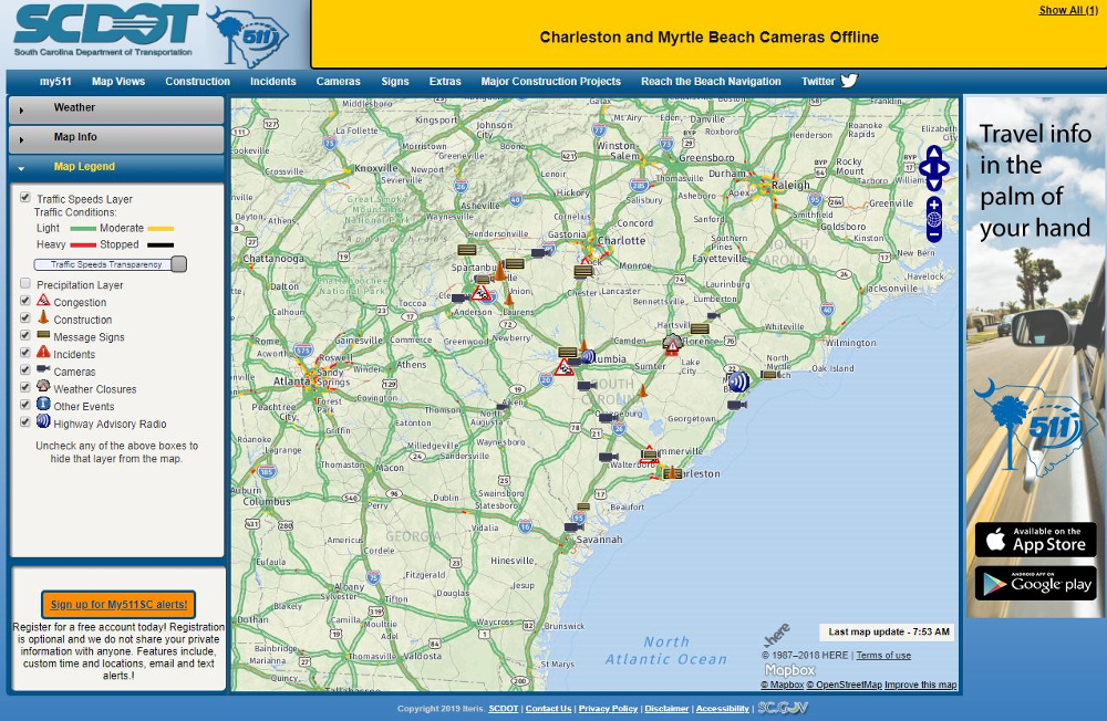 Upgrade for South Carolina’s 511 Traveler Information System | Traffic ...