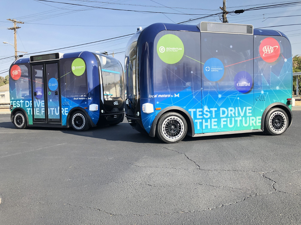 Olli autonomous shuttles to be tested at California’s GoMentum Station ...