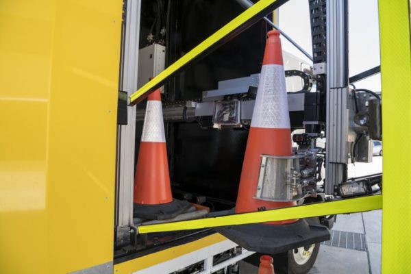 Automated cone-laying truck launched in Australia | Traffic Technology ...