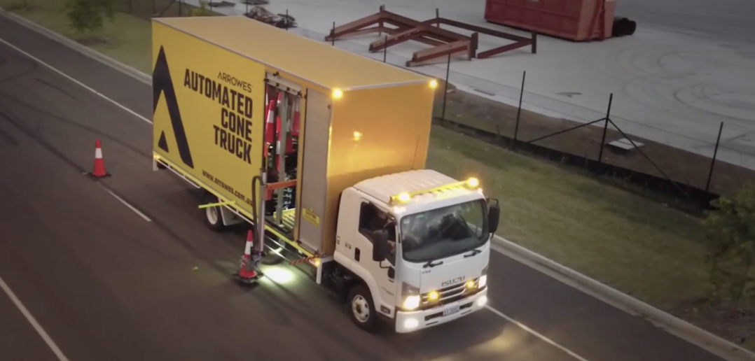 VIDEO: Automated cone-laying truck shows strong results in trial ...